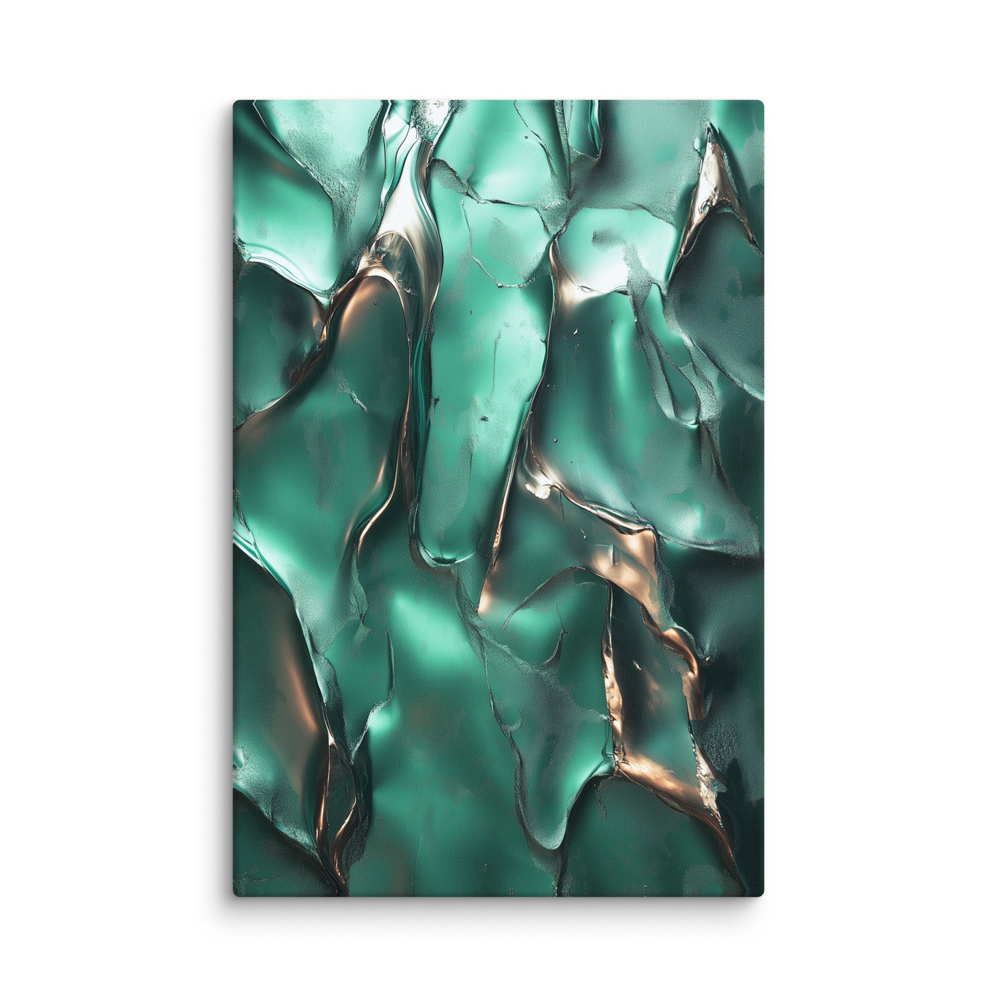 Tableau Vert Bouteille - Reflets d'Émeraude – Art Virtuoso