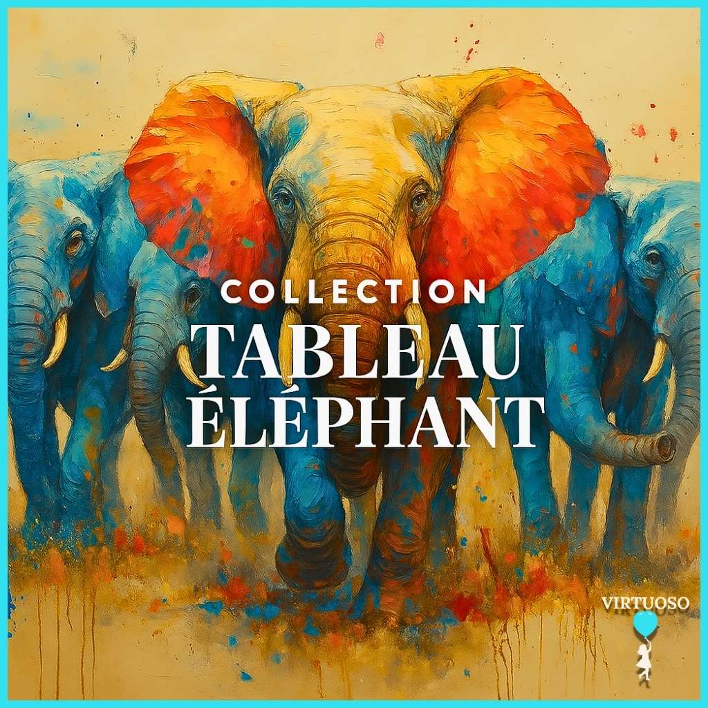 Collection Tableau Elephant : Force et Sagesse – Art Virtuoso