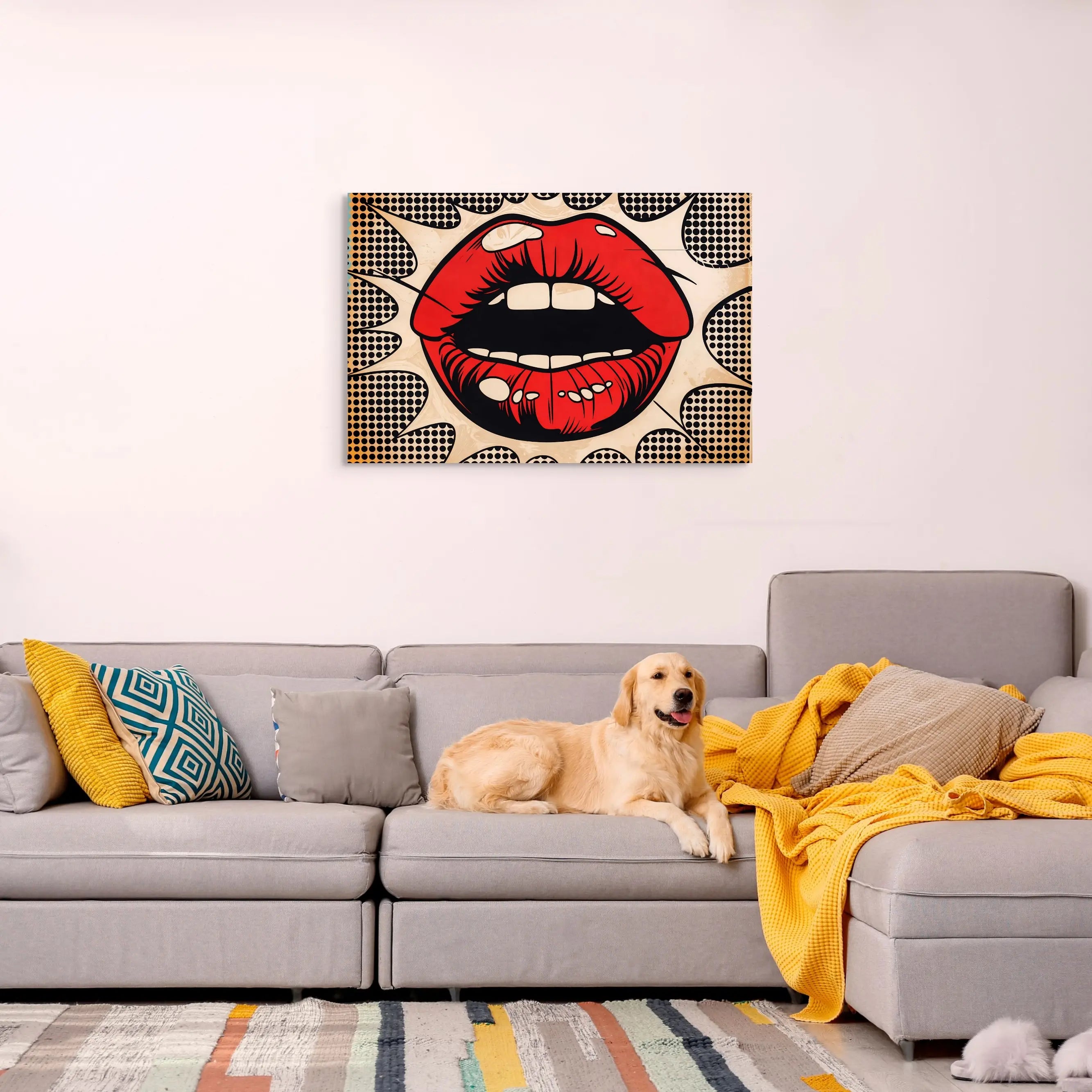 Tableau Pop Art Bouche | Art Virtuoso