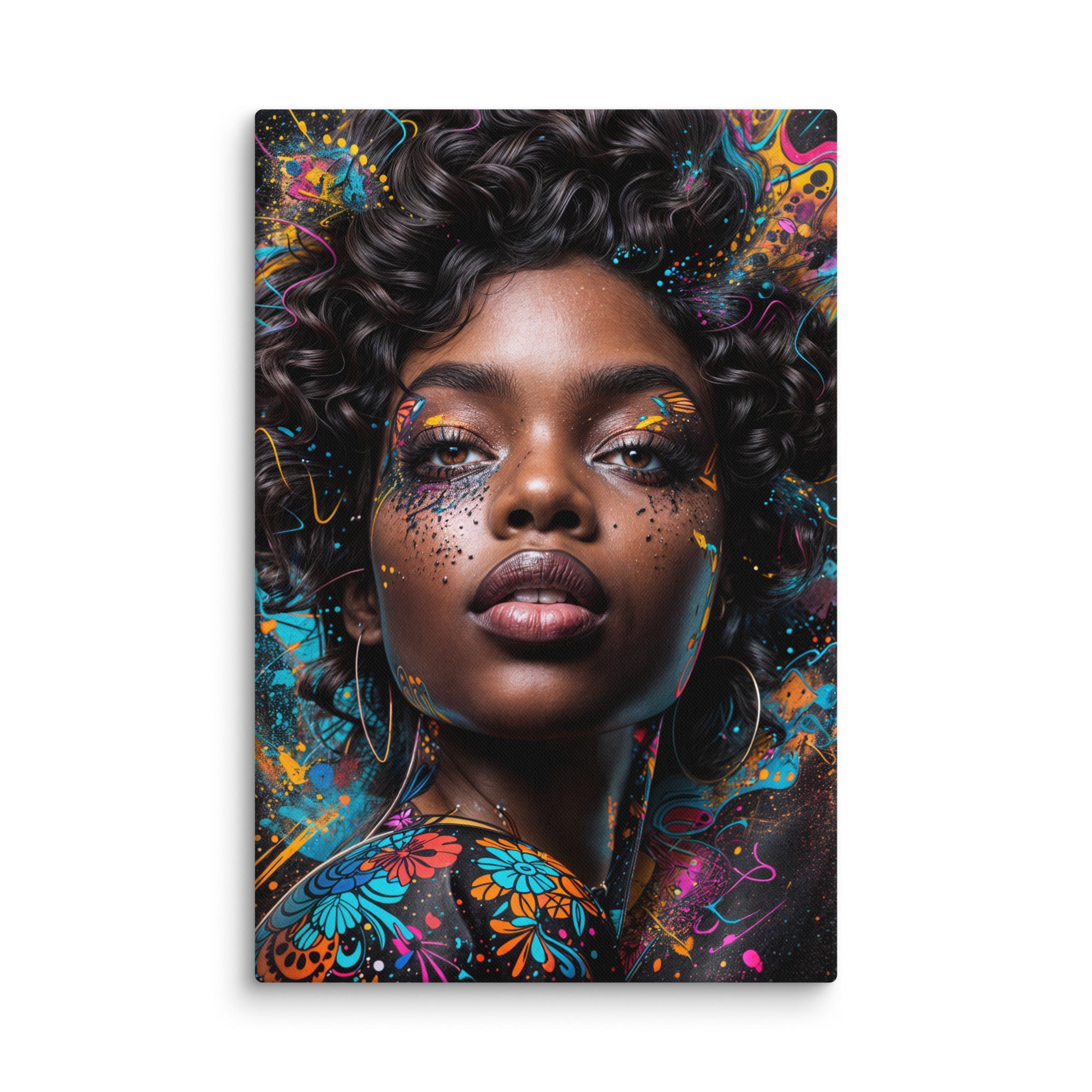 Tableau Femme Afro – Art Virtuoso