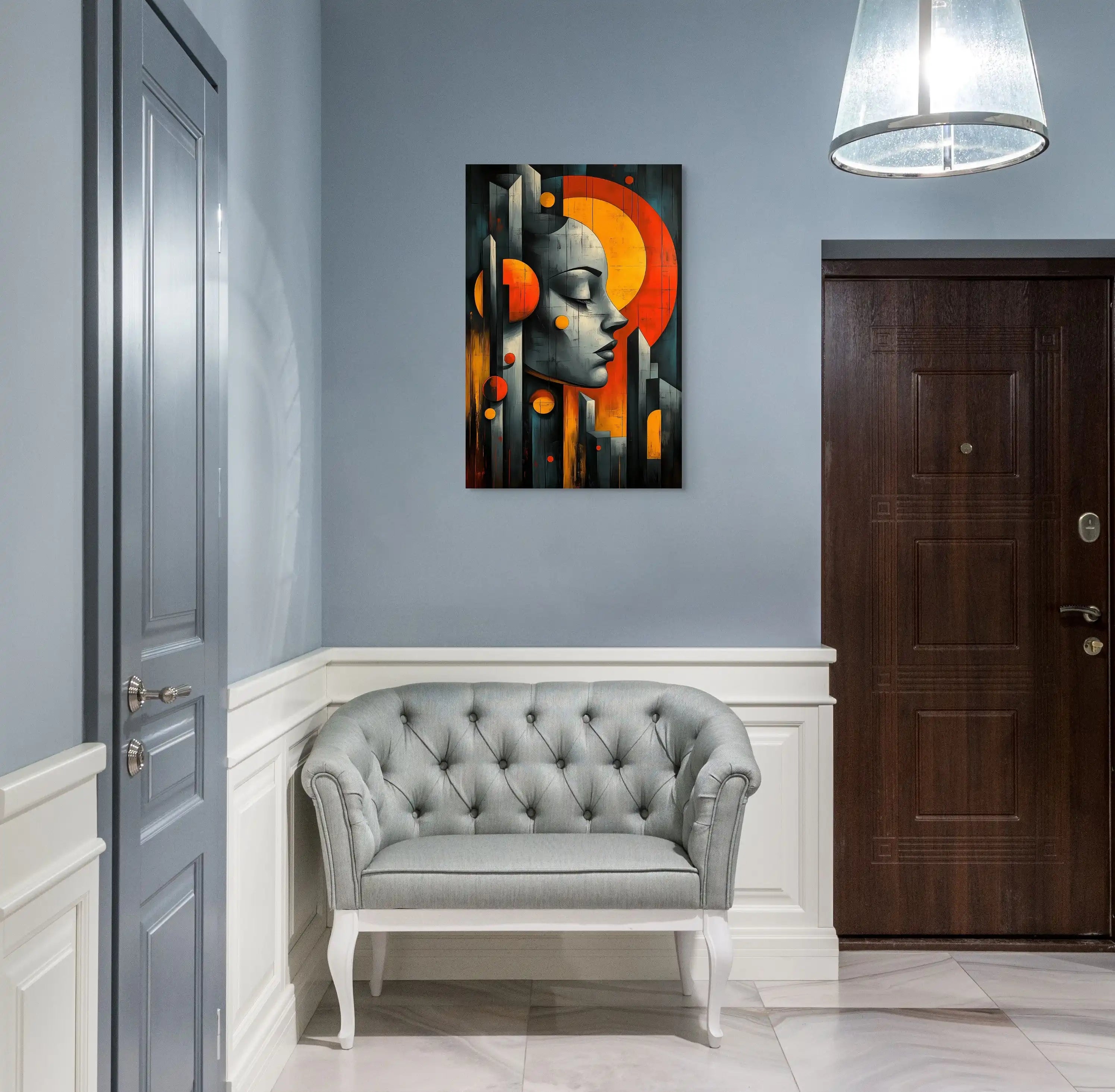 Toile Chambre Style Indus — Équilibre et Émotion | Art Virtuoso