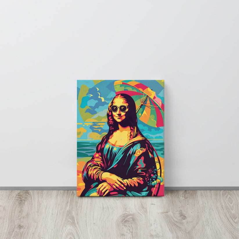 Tableau Joconde Pop Art - Mona Lisa à la plage – Art Virtuoso