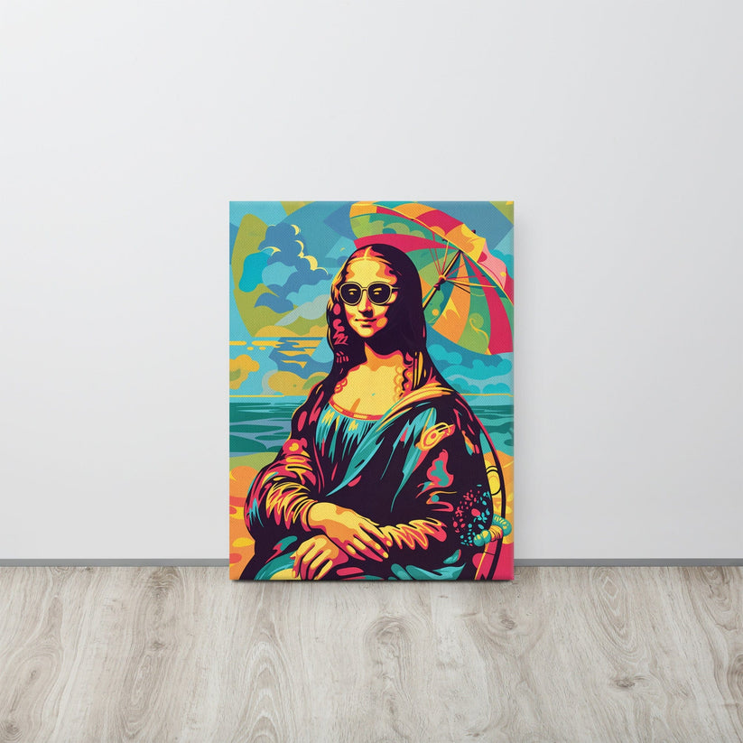 Tableau Joconde Pop Art - Mona Lisa à la plage – Art Virtuoso