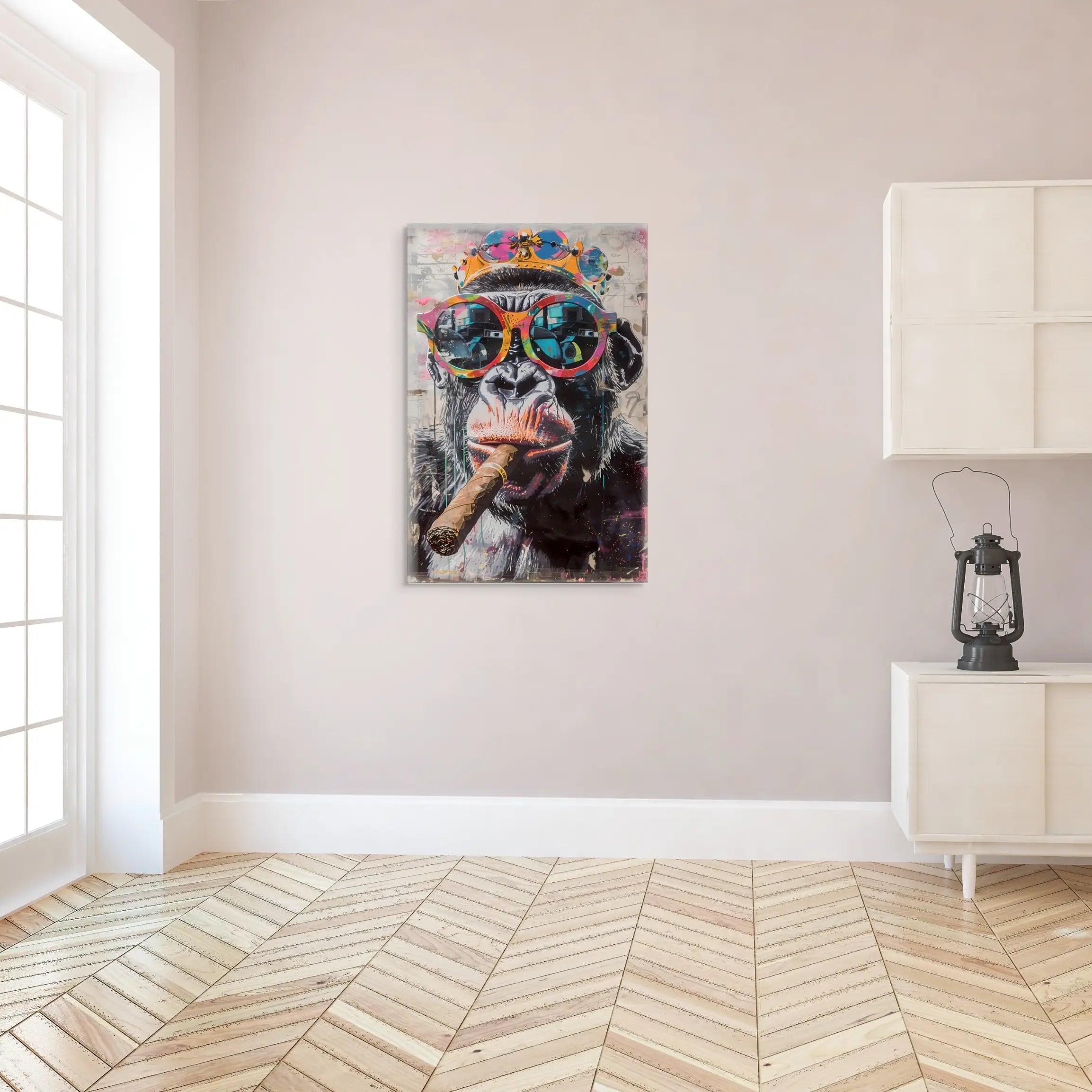 Tableau Singe Qui Fume — Street Art | Art Virtuoso