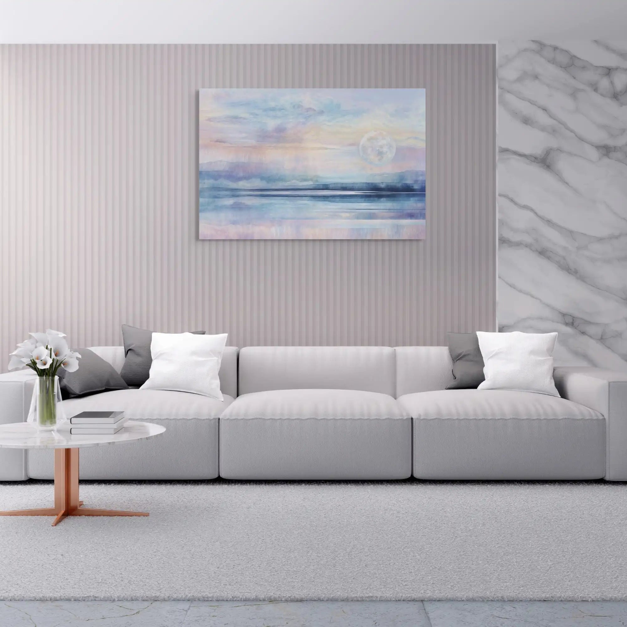 Tableau Abstrait Ocean - Mer d'Huile – Art Virtuoso